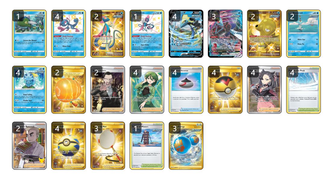 Rapid Strike Inteleon VMAX - Complete Competitive Deck – Card Pro CTG